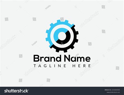 Tech Logo On Letter O Template Stock Vector Royalty Free