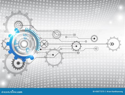 Abstract Futuristic Circuit High Computer Technology Business Background Vector Illustration