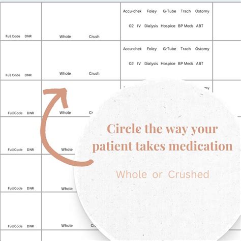 10 Patient Nursing Report Sheet Ltc Etsy