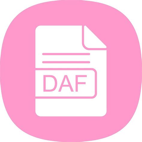 Daf File Format Glyph Curve Icon Design 43774872 Vector Art At Vecteezy