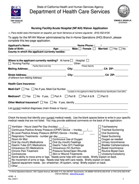 Sc Hcbs 6 2011 2021 Fill And Sign Printable Template Online Us