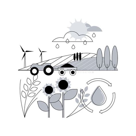 Regenerative Agriculture Abstract Concept Vector Illustration Stock