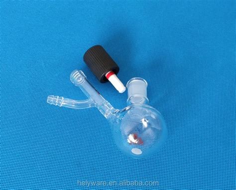 50 To 1000ml Lab Use High Vacuum Valve Glass Round Bottom Reaction Schlenk Flask Glass Flask And