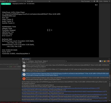 Video Fails To Open In Unity Editor On A Windows Server Virtual Machine