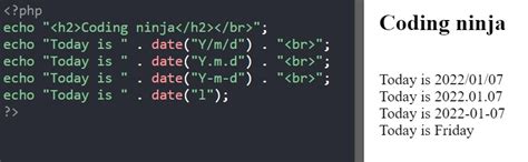 PHP Date And Time Naukri Code 360