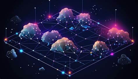 Premium Ai Image Illustration Of A Network Of Interconnected Clouds Representing Cloud