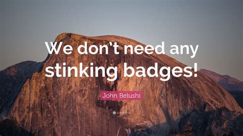 John Belushi Quote “we Dont Need Any Stinking Badges”