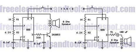 Free Schematic Diagram Tone Generator Circuit Using IC