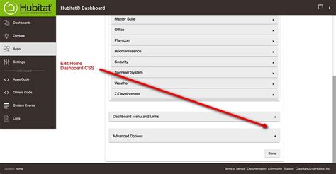 dashboard app home css feature requests hubitat