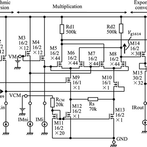 Circuit Schematic Of Exponentiation Conversion Ic Download Scientific