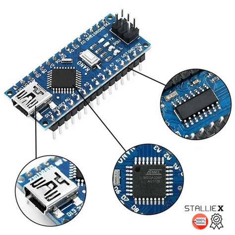 Arduino Nano V3 Atmega328 Compatible Board With Un Soldered Header At