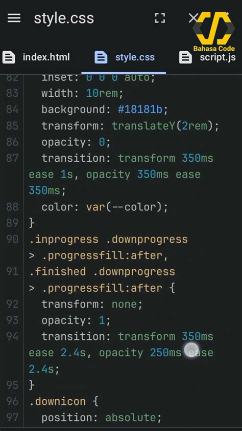 Animasi Tombol Open File Html Css Javascript Coding Shoerts