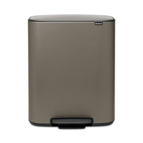 Bo Pedal Bin Platinum 60 Litre