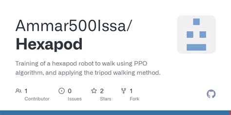 Github Ammar500issahexapod Training Of A Hexapod Robot To Walk