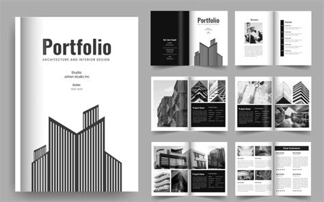 Minimal Design Portfolio Template Brand Guidelines Layout