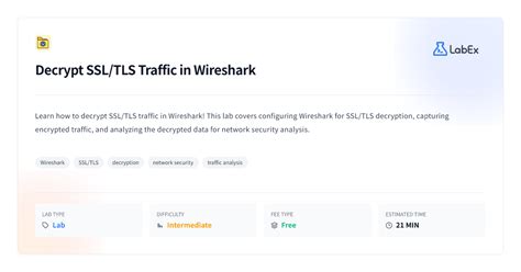 decrypt ssl tls traffic in wireshark labex