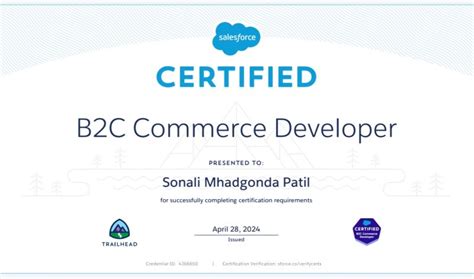Sonali Patil On Linkedin Salesforcecertified B2ccommercedeveloper