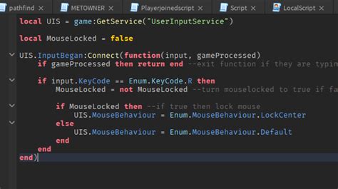 Solved How To Make A R To Unlock And Lock Mouse Pointer In First Person Scripting Support