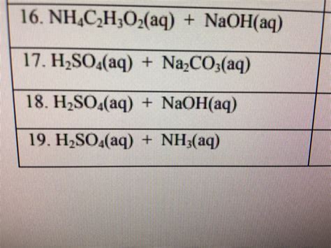 Solved For And Write The Molecular Equation Total Chegg Com