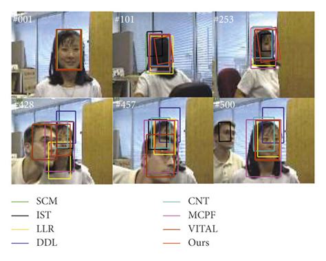 Qualitative Results On Three Sequences With Occlusion A Faceocc1