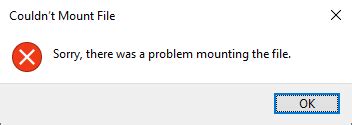 Error Sorry There Was A Problem Mounting The File Winhelponline