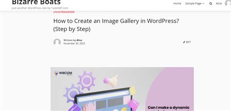 How To Create An Image Gallery In Wordpress Step By Step Wbcom Designs