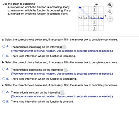 Solved Ау 10 5 Use The Graph To Determine The Following