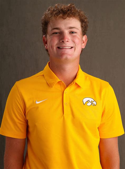 Noah Kent Mens Golf 2023 24 Iowa Hawkeyes Athletics Official