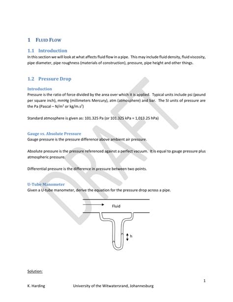 PDF Fluid Flow