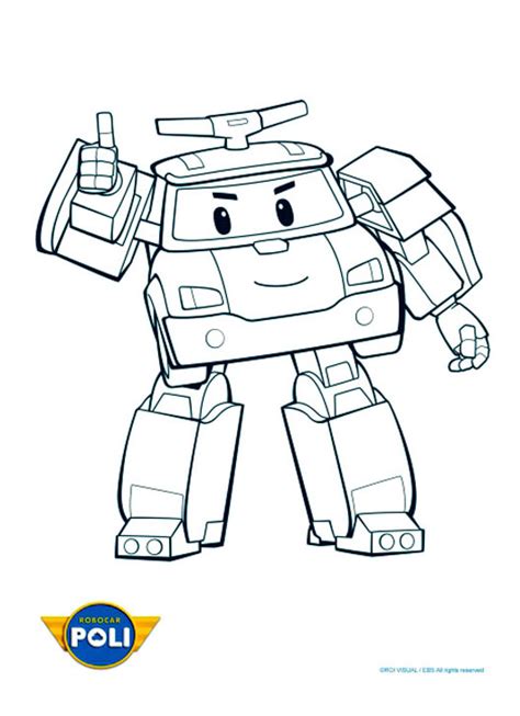 Coloriage De Robocar Poli Gratuit Colorier Coloriage Robocar Poli Pour Enfants