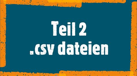 Datenimport In R Csv Format YouTube