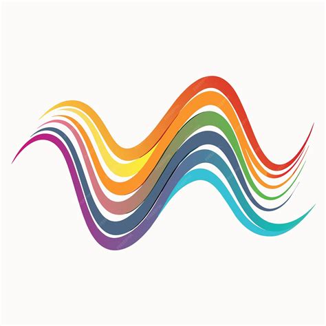 Premium Vector Abstract Vector Colorful Wave Lines Isolated On White Background For Design