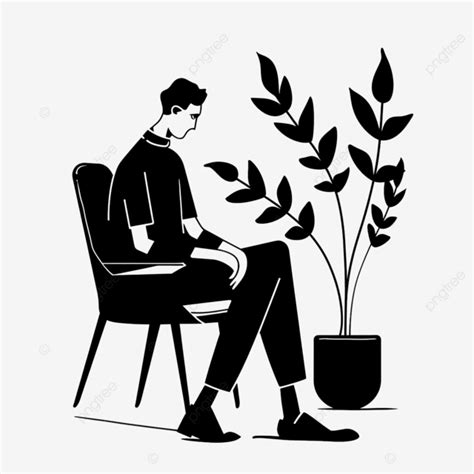 Psychologist Vector Concept Black Illustration Psychologist Vector