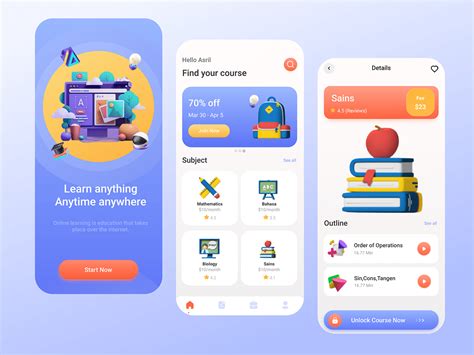 Online Course Apps 1 Images Behance