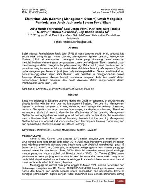 Efektivitas Lms Learning Management System 6 Pdf