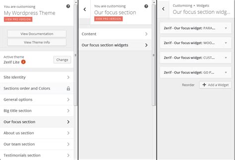 Php Wordpress Theme Customizer Add Area For Users To Move Around