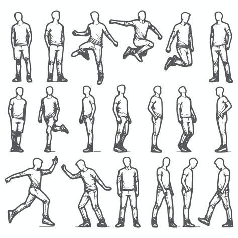 Standing Poses For Men Drawing