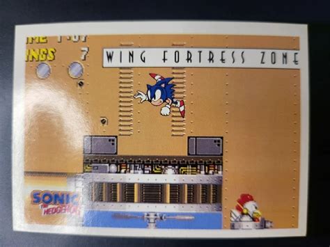 1993 Topps Sonic The Hedgehog Wing Fortress Zone Card 22 Eur 331