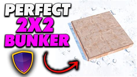Perfect 2X2 BUNKER In Rust Rust Base Design 2024 YouTube