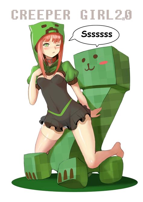 Creeper Minecraft Drawn By Steamed Egg Danbooru