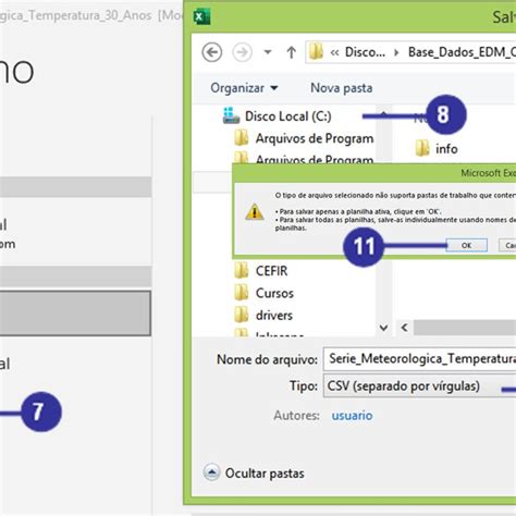 Salvando Arquivo Em Csv Download Scientific Diagram