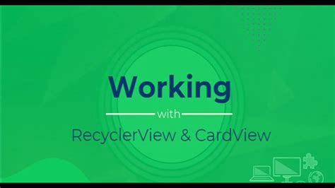 Recyclerview And Cardview Tutorial For Beginners Youtube