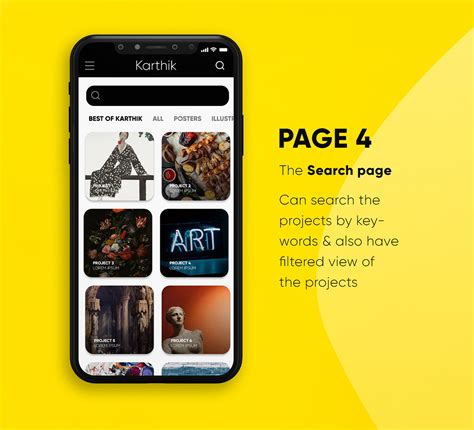 Personal Portfolio Mobile APP UI Design Behance