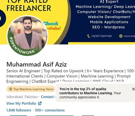 muhammad asif aziz on linkedin topmachinelearningvoice