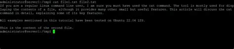 Linux Cat Command Examples For Beginners