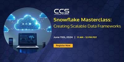 Snowflake Masterclass Creating Scalable Data Frameworks Tickets Tue Jun At AM