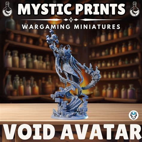 Void Avatar 3d Printed Resin Mini Base Included Sized Appropriate Etsy