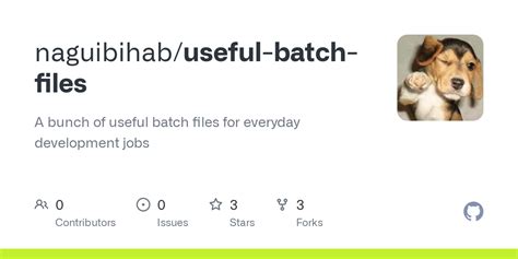 github naguibihab useful batch files a bunch of useful batch files