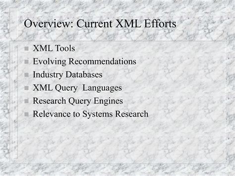 Ravenbenweb Xml And Its Application Ppt Web Design And Html Internet