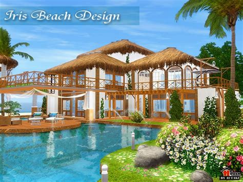 Autakis Iris Beach Design Beach House Plans Sims Building Sims